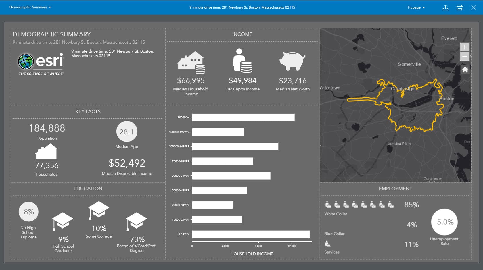 Demographic Summary GCS is a Geospatial Information Technology Services ...